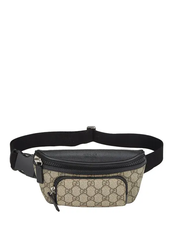 Gucci Gg Supreme Canvas Eden Belt Bag - Black