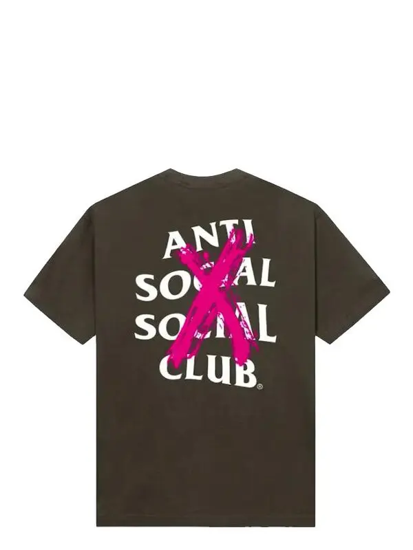 ANTI SOCIAL SOCIAL CLUB Cancelled Vip Access Drop Tee Shirt - Dusty Brown