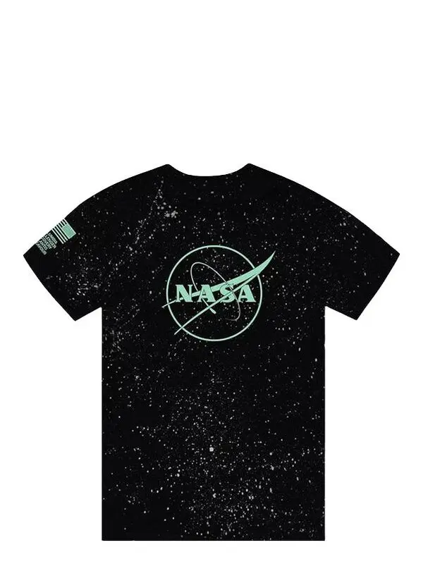 ANTI SOCIAL SOCIAL CLUB Nasa Nebula Glow In The Dark Tee Shirt - Black