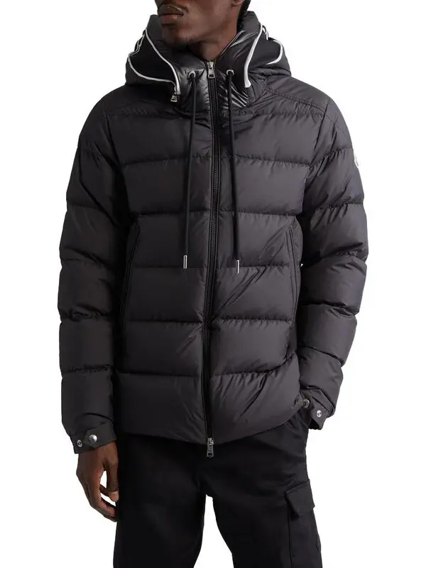 Moncler Cardere Hooded Puffer Jacket - Black