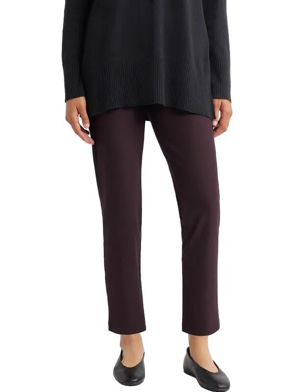 Eileen Fisher Slim Ankle Pant - Cassis