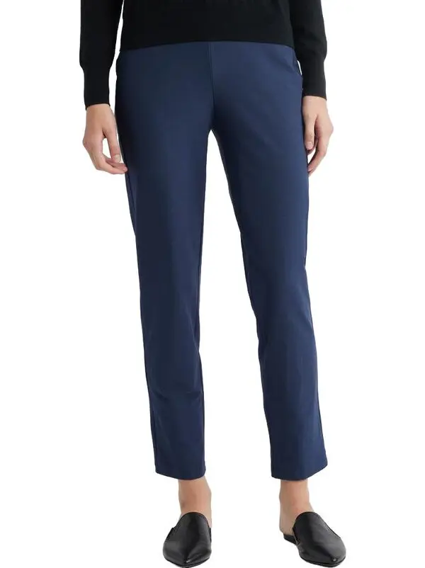 Eileen Fisher Slim Ankle Pant - Ocean