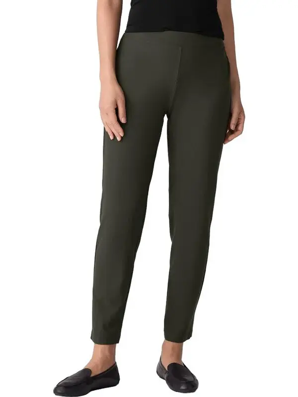 Eileen Fisher Slim Ankle Pant - Woodland