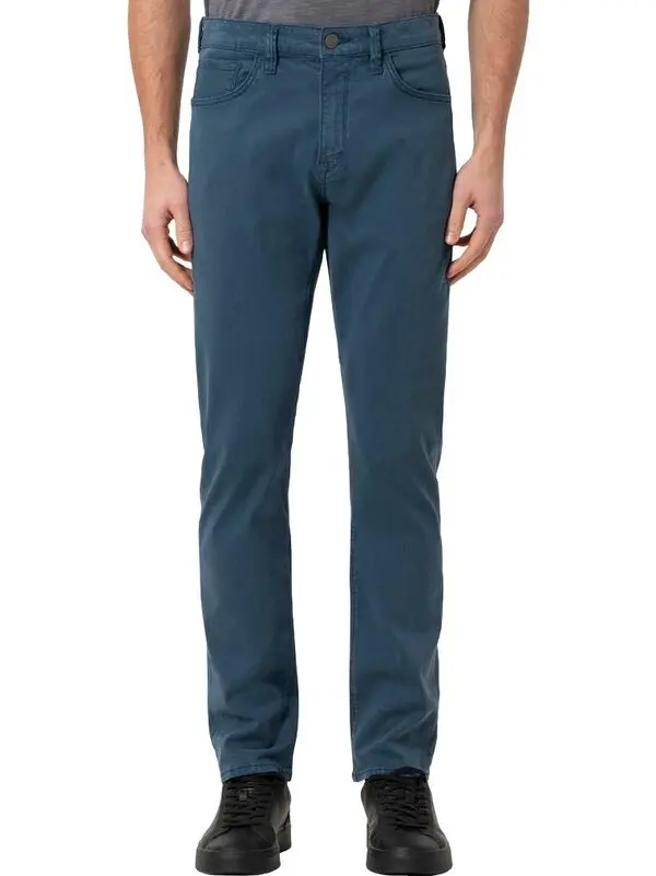 34 Heritage Courage Stretch Cotton Twill Straight Leg Pants - Petrol Twill
