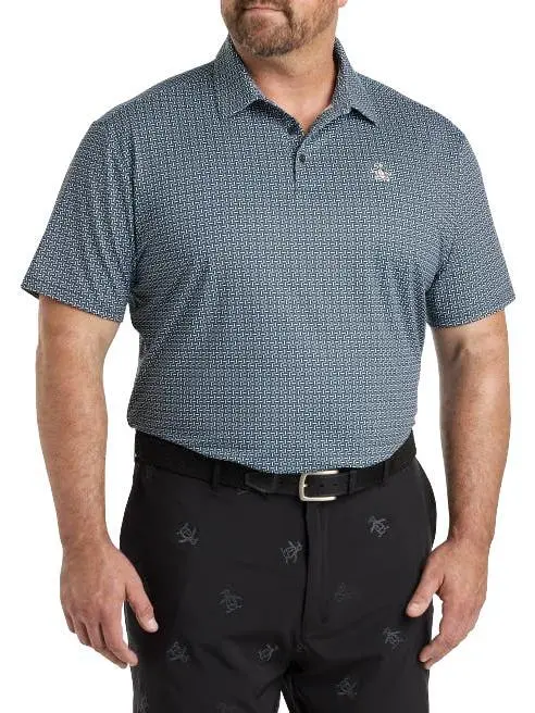 ORIGINAL PENGUIN Drink Flashcards Polo Shirt - Caviar