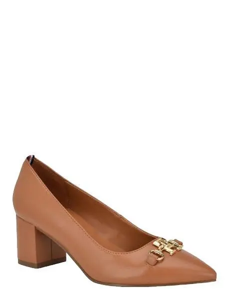 Tommy Hilfiger Nanya Pointed Toe Pump - Spring Caramel