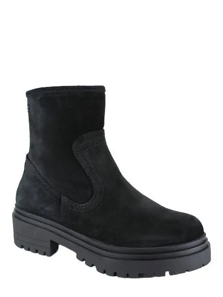 NATIONAL COMFORT Rafaela Platform Bootie - Black Suede