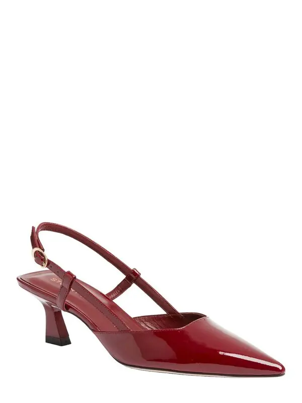 STUART WEITZMAN Vinnie 50 Slingback Pumps - Rosewood