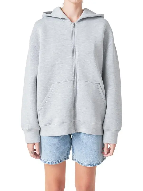 GREY LAB Zip-up Hoodie - Grey
