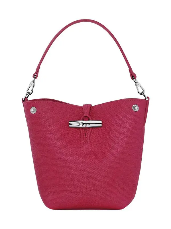 Longchamp Le Roseau Extra Small Bucket Bag - Beetroot