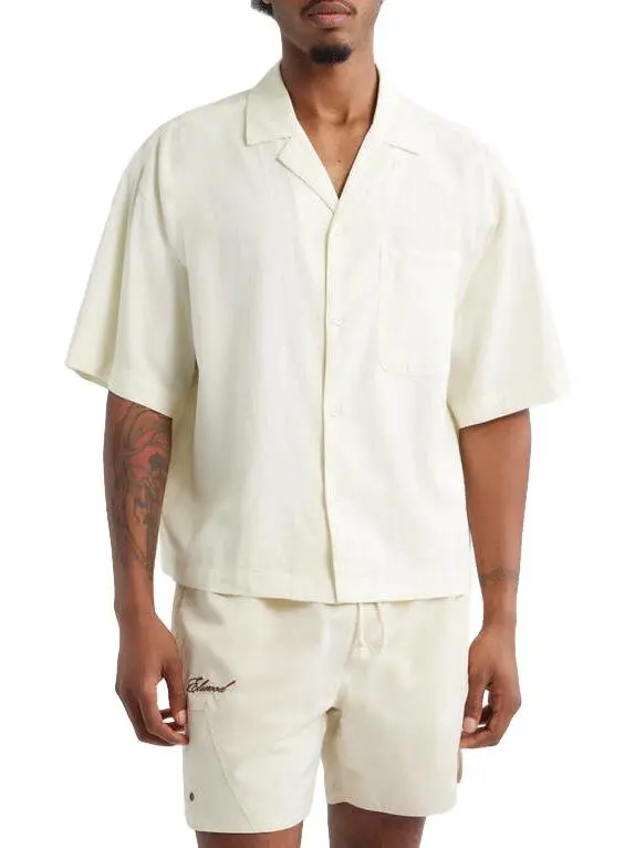 ELWOOD Boxy Camp Shirt - Cream