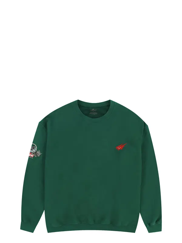 TRAVIS SCOTT Cacti Icon Heritage Crewneck - Green