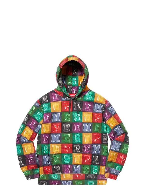 Supreme Blocks Hooded Sweatshirt - Multicolor