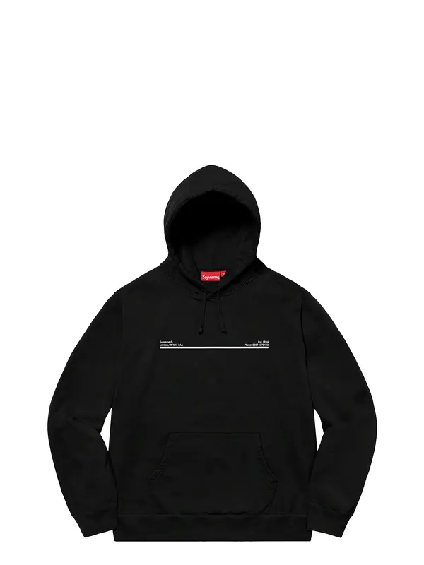 Supreme Shop Hooded Sweatshirt - Black