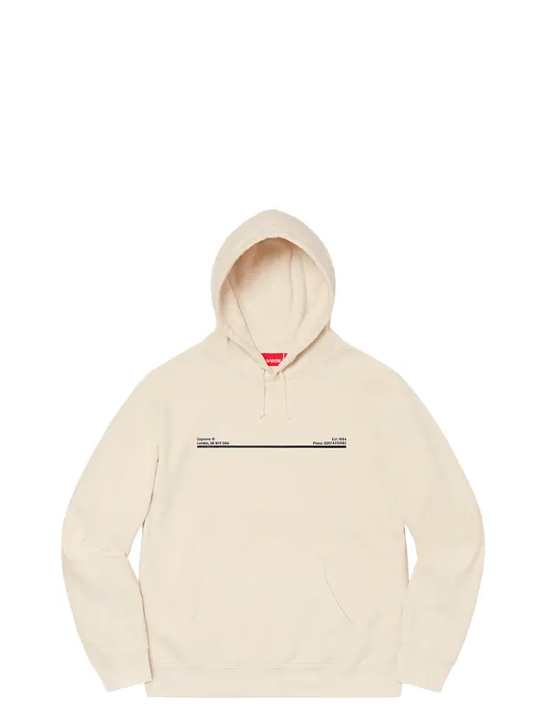 Supreme Shop Hooded Sweatshirt - Cream