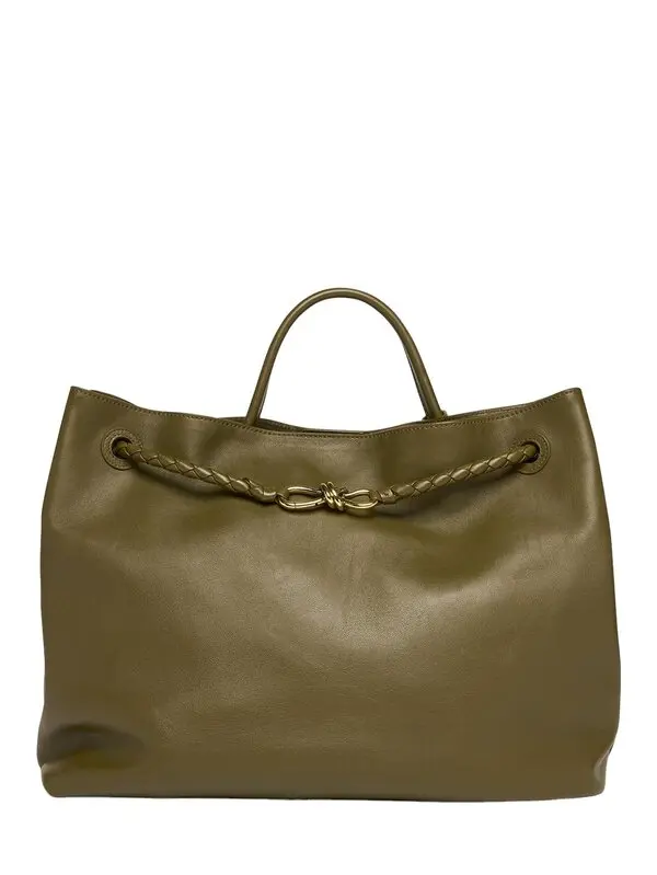 Bottega Veneta Andiamo Large Shoulder Bag - Olive Oil