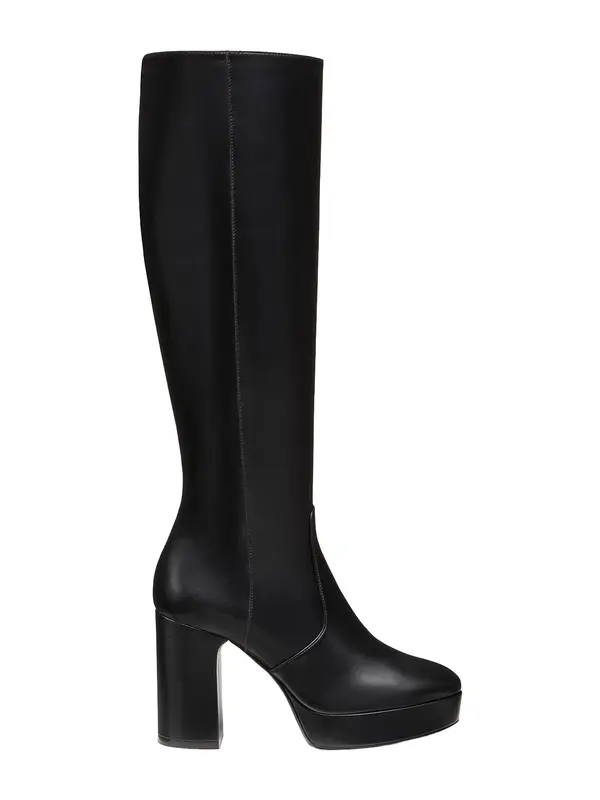 STUART WEITZMAN Dayna Leather Platform Boots - Black