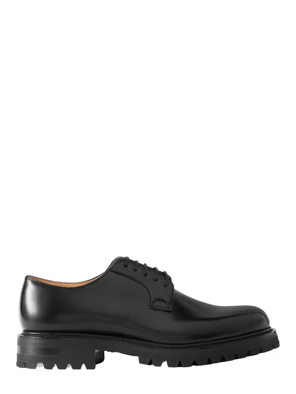 Church's Shannon Glossed-leather Derby Shoes - Black