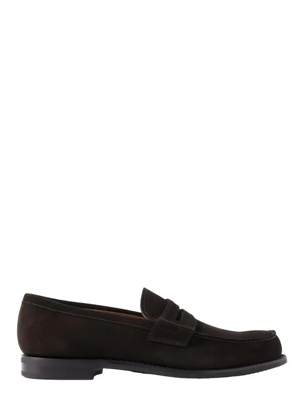 Church's Gateshead Suede Penny Loafers - Brown