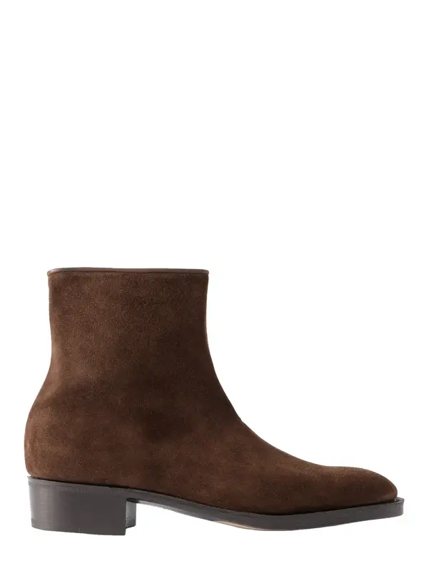 John Lobb Freddi Suede Boots - Brown