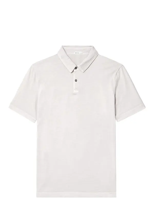JAMES PERSE Cotton-jersey Polo Shirt - Gray
