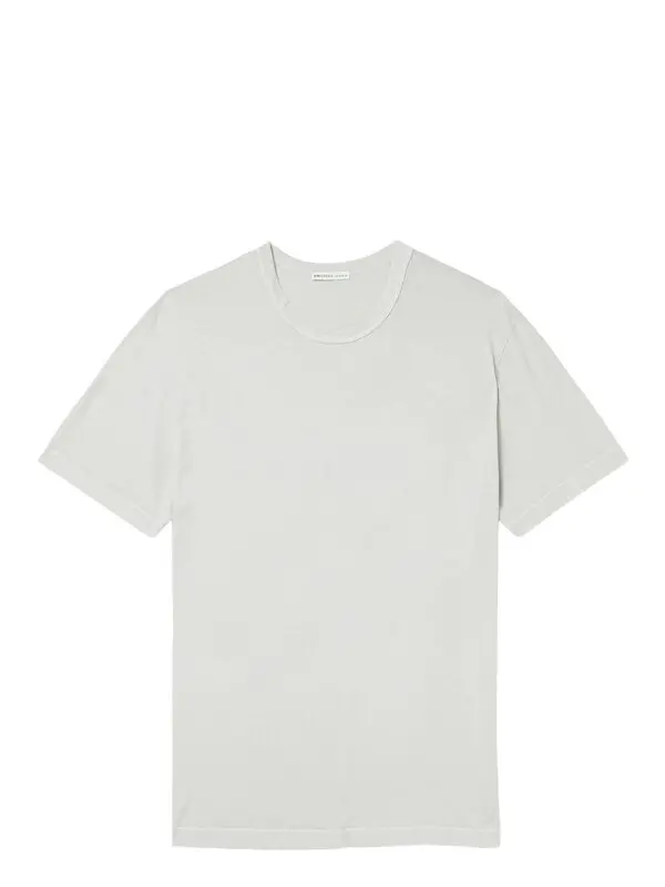 JAMES PERSE Combed Cotton-jersey T-shirt - Gray