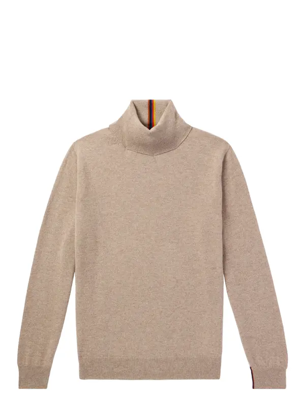 Paul Smith Cashmere Rollneck Sweater - Neutrals