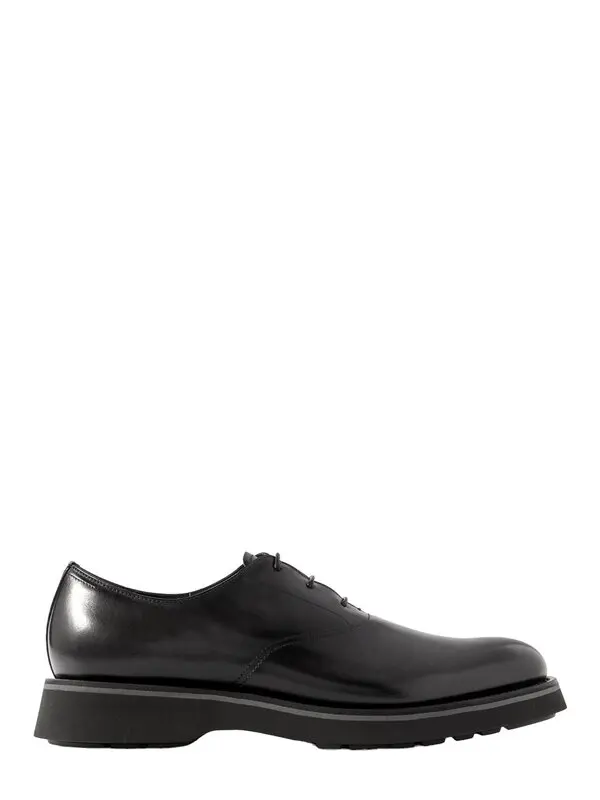 Berluti Alessio Leather Derby Shoes - Black