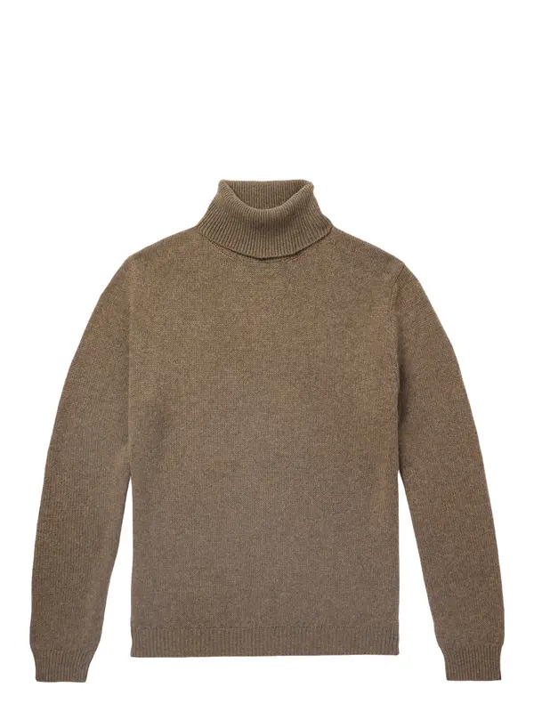 Loro Piana Fobello Cashmere Rollneck Sweater - Brown