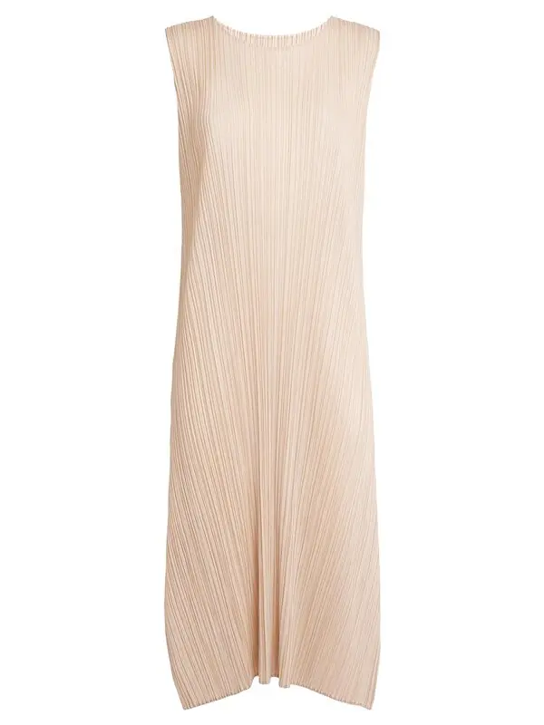 Issey Miyake Monthly Colors July Midi Dress - Beige