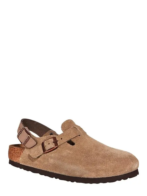 BIRKENSTOCK Tokio Slingback Clogs - Taupe
