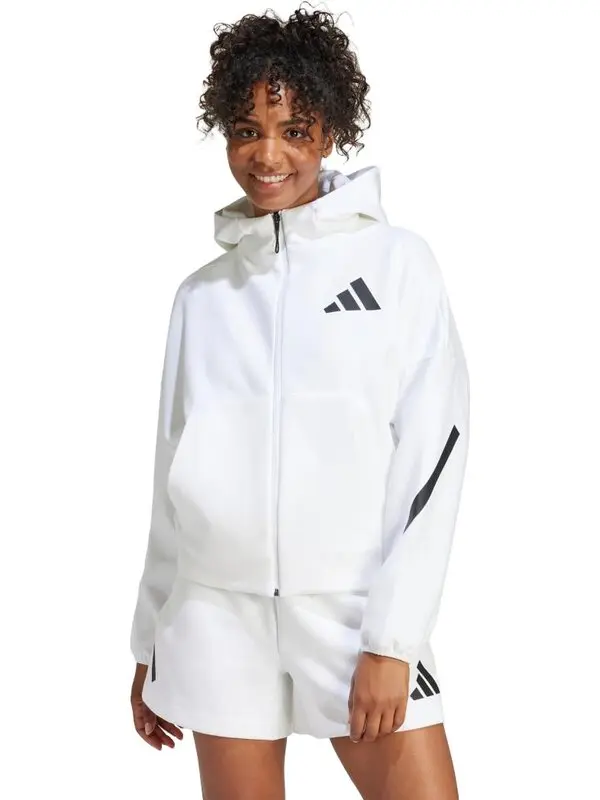 Adidas Z.n.e. Full-zip Hoodie - White