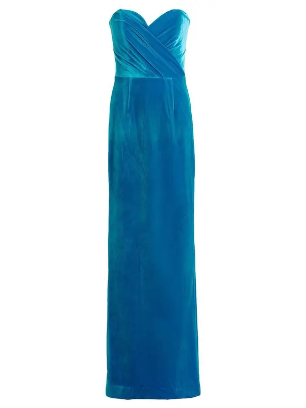 Rebecca Vallance Bernadette Strapless Gown - Turquoise