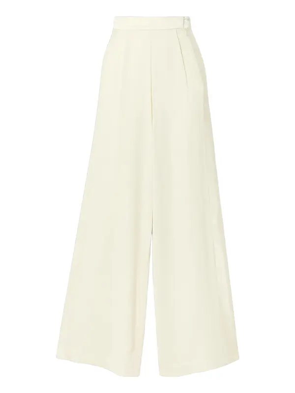 TALLER MARMO Palm Beach Wide-leg Pants - Ivory