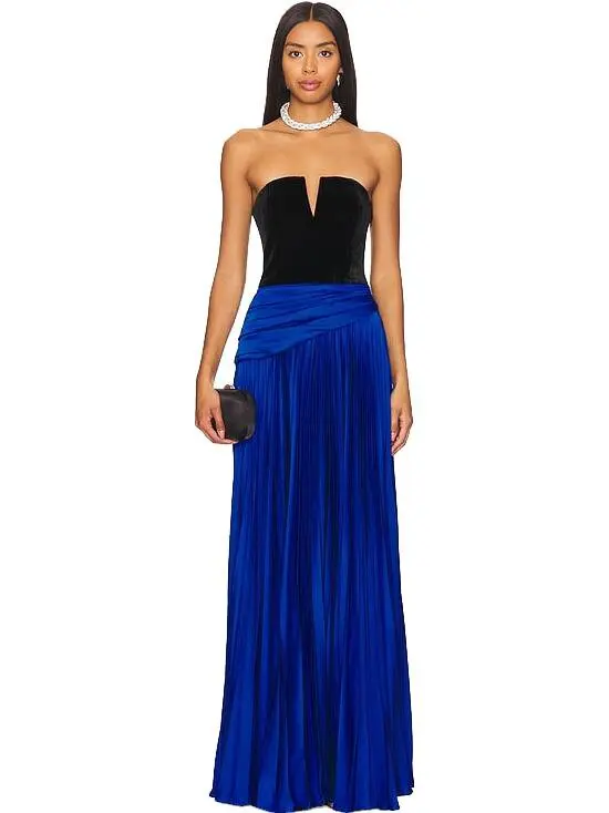ET OCHS Tabitha Gown - Sapphire & Black