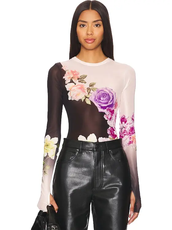 AFRM Kaylee Tee - Colorblock Floral