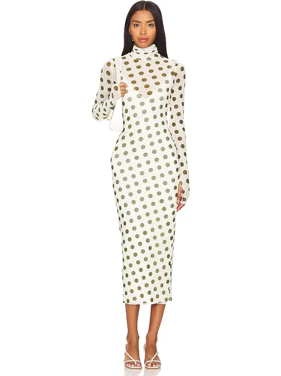 AFRM Shailene Dress - Birch Dot
