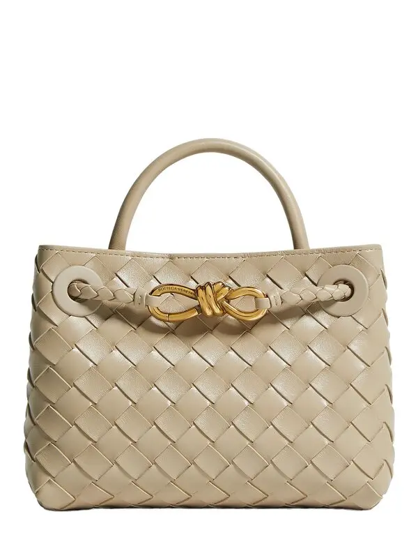 Bottega Veneta Mini Andiamo - Ecru