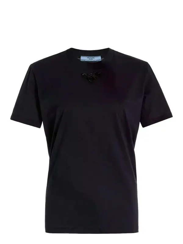 Prada Jersey T-shirt - Black