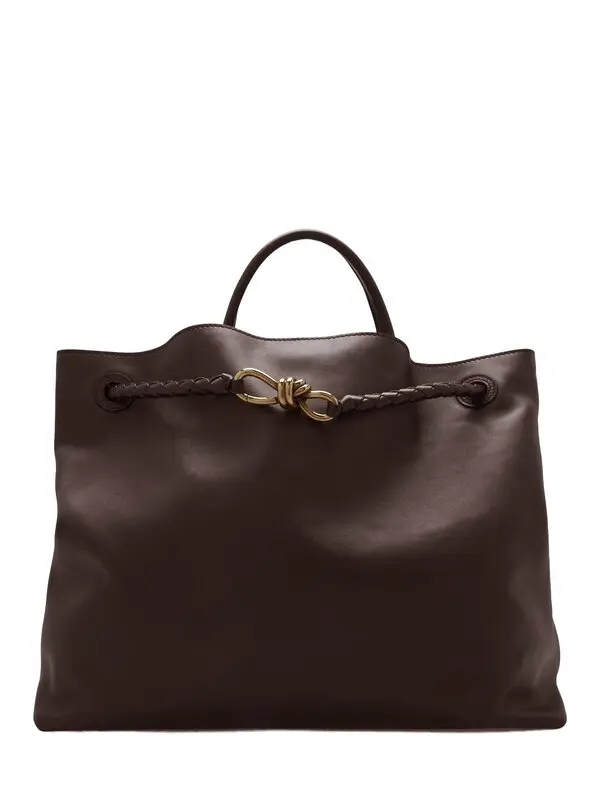 Bottega Veneta Andiamo Silky Leather Bag - Brown
