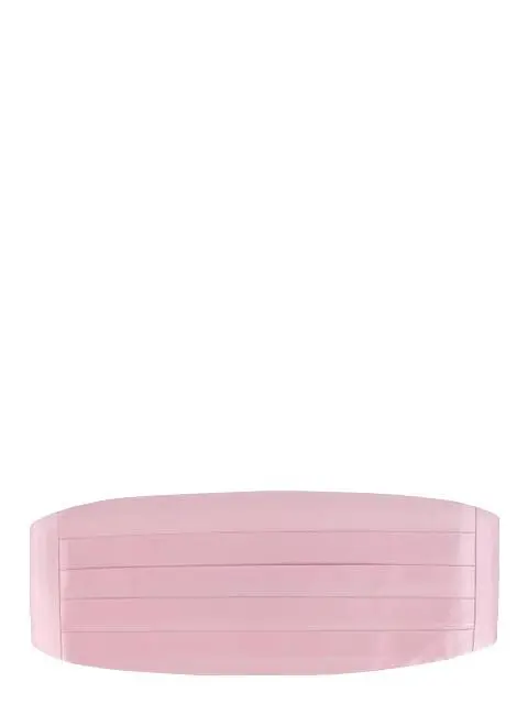 Trafalgar Sutton Solid Color Silk Cummerbund - Pink