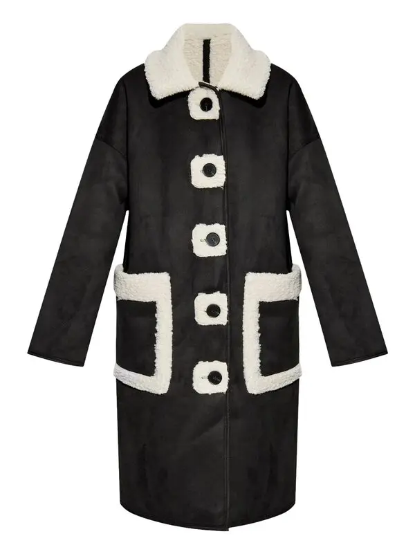Munthe Reversible Knee-length Coat - Black