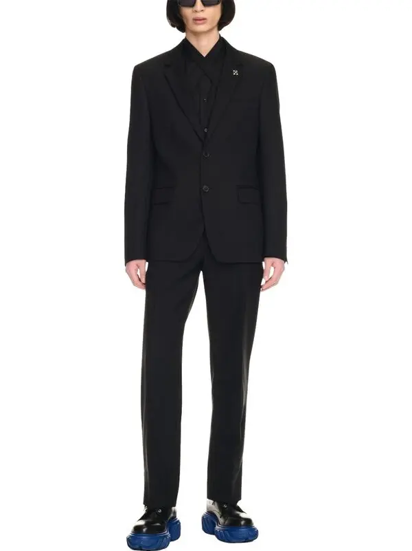 Off-White Slim-fit Trousers - Black