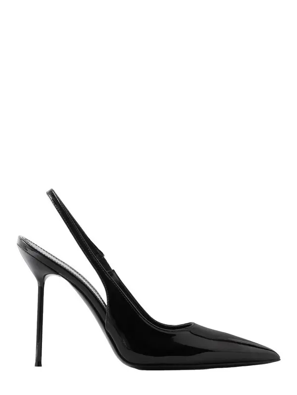 Paris Texas Lidia Patent-leather Slingback Pumps - Black