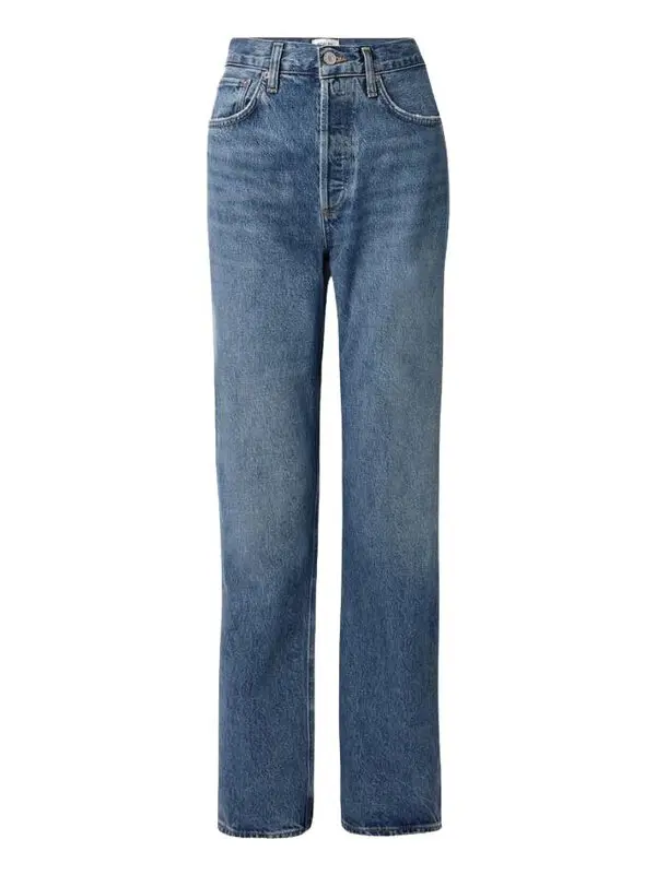 AGOLDE Kelly High-rise Straight-leg Jeans - Blue