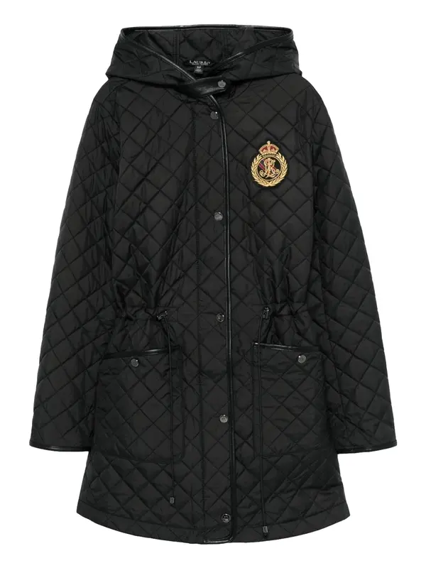 Ralph Lauren Logo-patch Parka Coat - Black