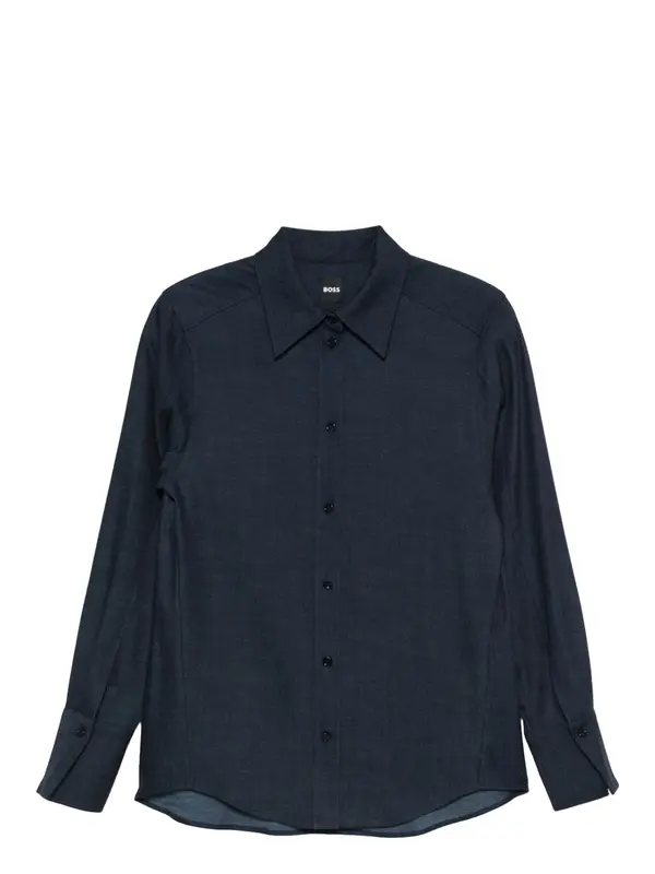 BOSS Chambray Shirt - Blue