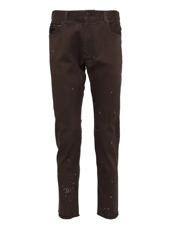 UNDERCOVERISM Embroidered Design Jeans - Brown