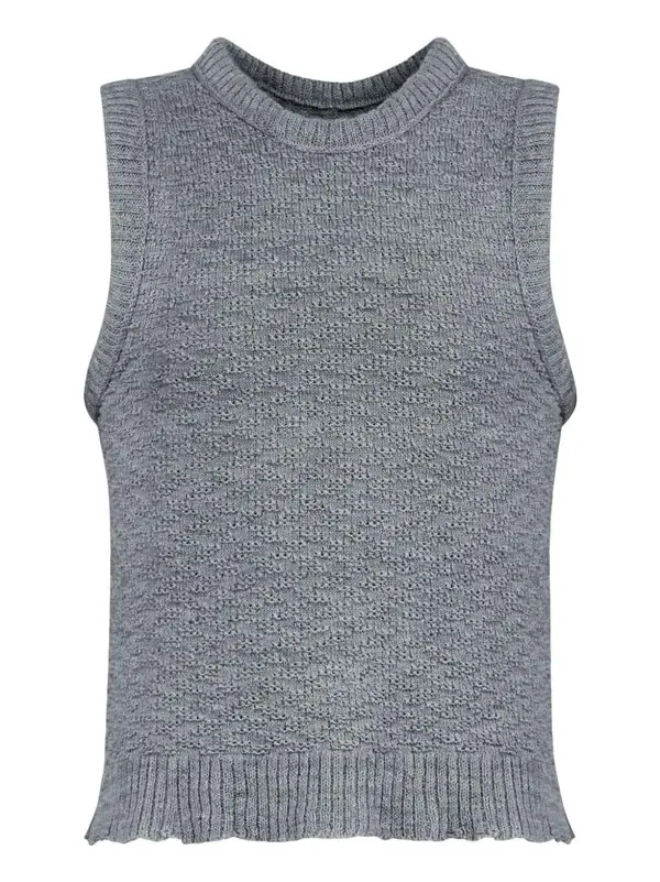 MAISON MARGIELA Knitted Tank Top - Grey