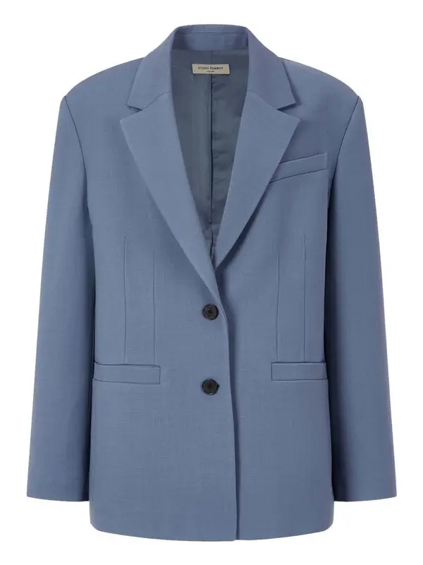 STUDIO TOMBOY Single-breasted Tailored Jacket - Blue